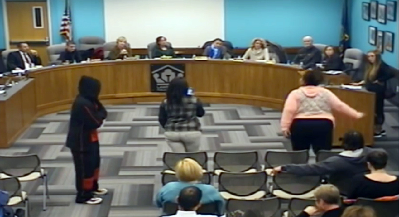 School board abruptly adjourns meeting after audience disruption ...